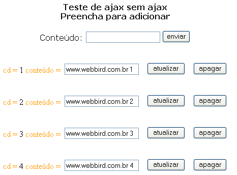 Ajax sem Ajax - DevMedia